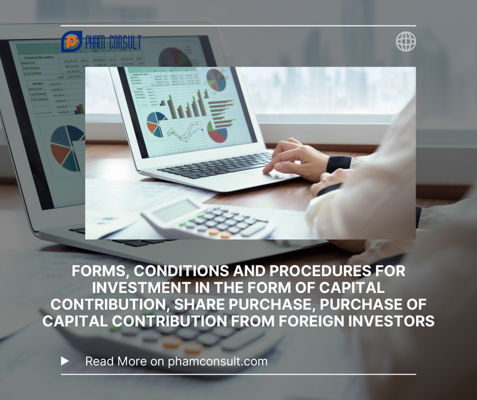 FORMS, CONDITIONS AND PROCEDURES FOR INVESTMENT IN THE FORM OF CAPITAL ...