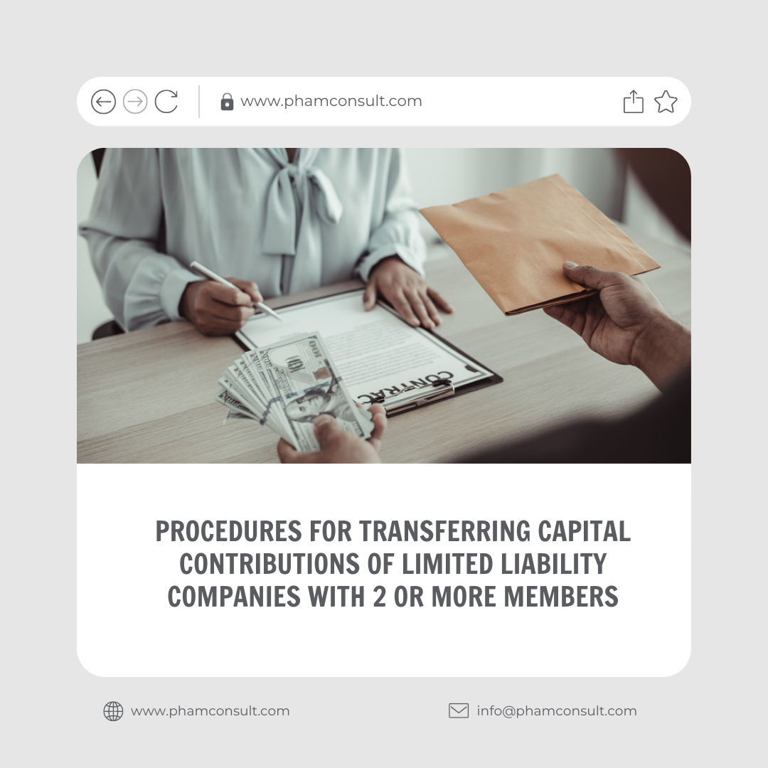 PROCEDURES FOR TRANSFERRING CAPITAL CONTRIBUTIONS OF A LIMITED ...