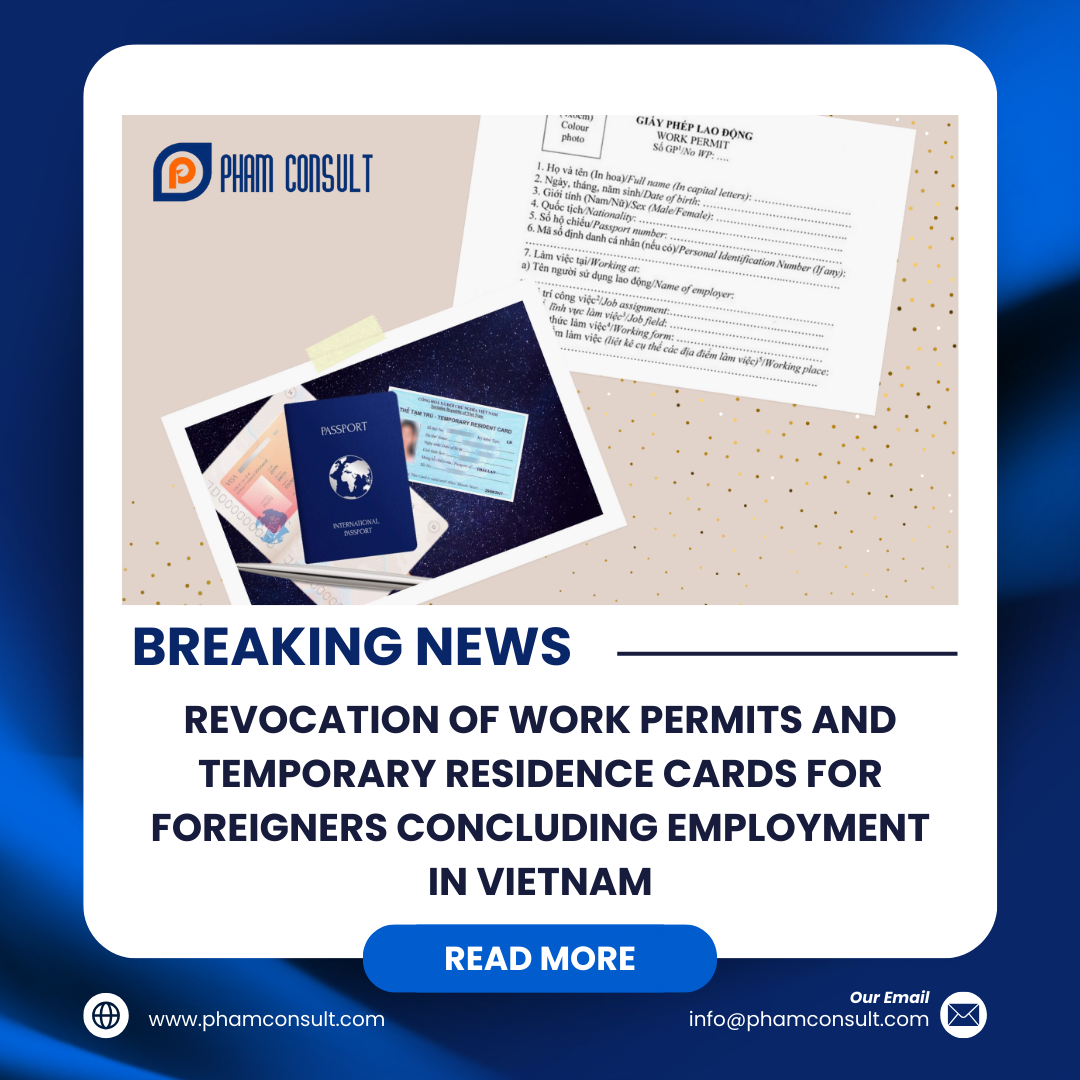 REVOCATION OF WORK PERMITS AND TEMPORARY RESIDENCE CARDS FOR FOREIGNERS ...